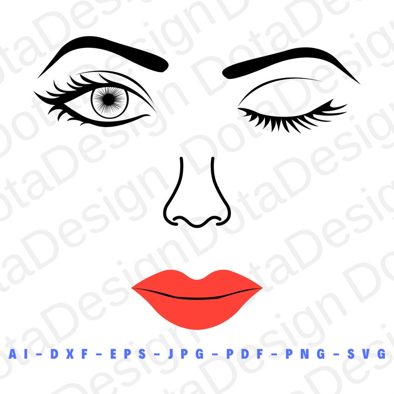 Woman Eyes Svg - Etsy