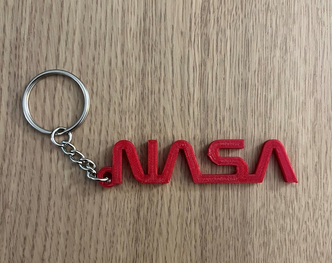 NASA Keychain 3D Print PLA / TPU - Etsy