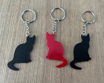 3d Printed Cat Keychain - Etsy