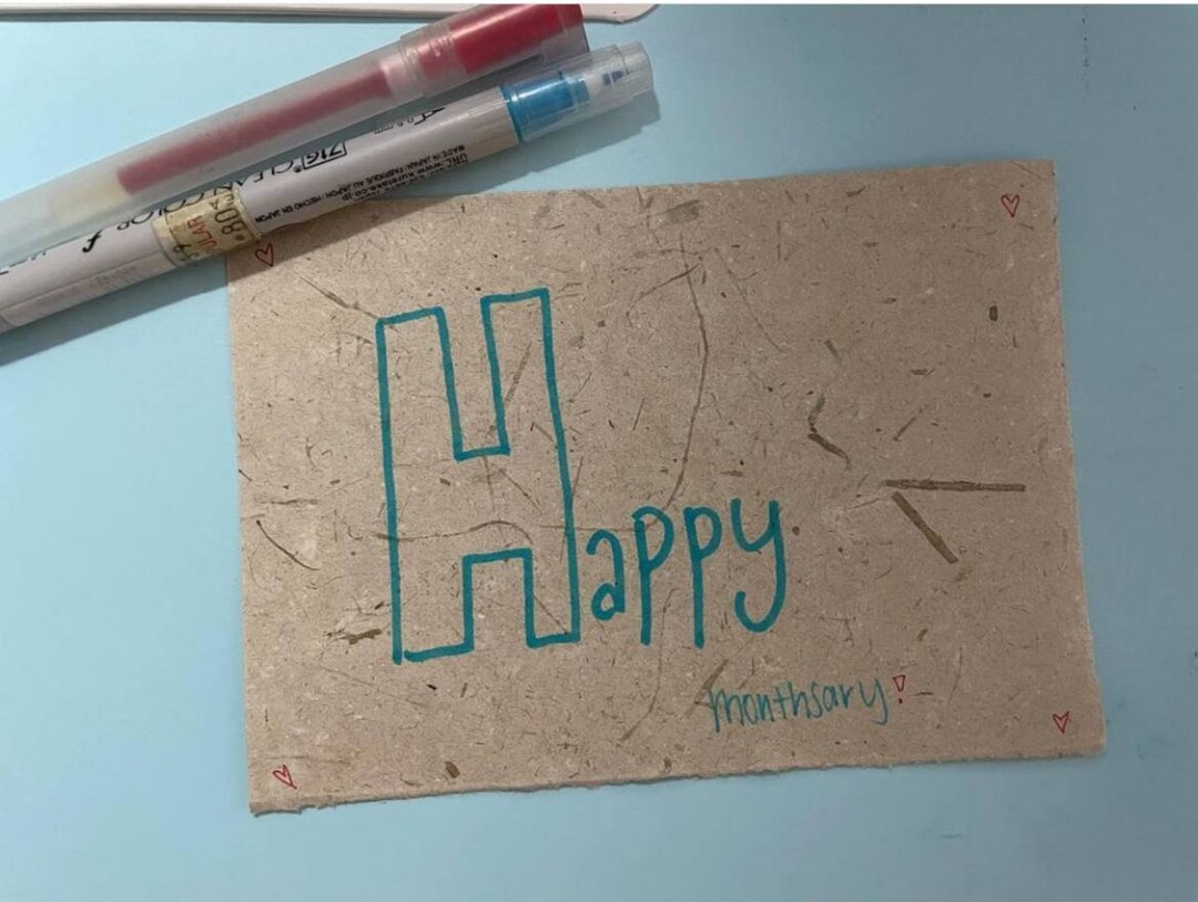 Customised and Handwritten Card - Etsy