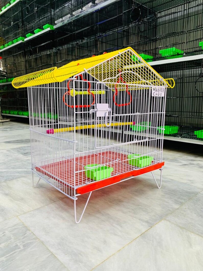 Metal Foldable Handmade Bird Cage vintage Parakeet Cage Canary Cage ...