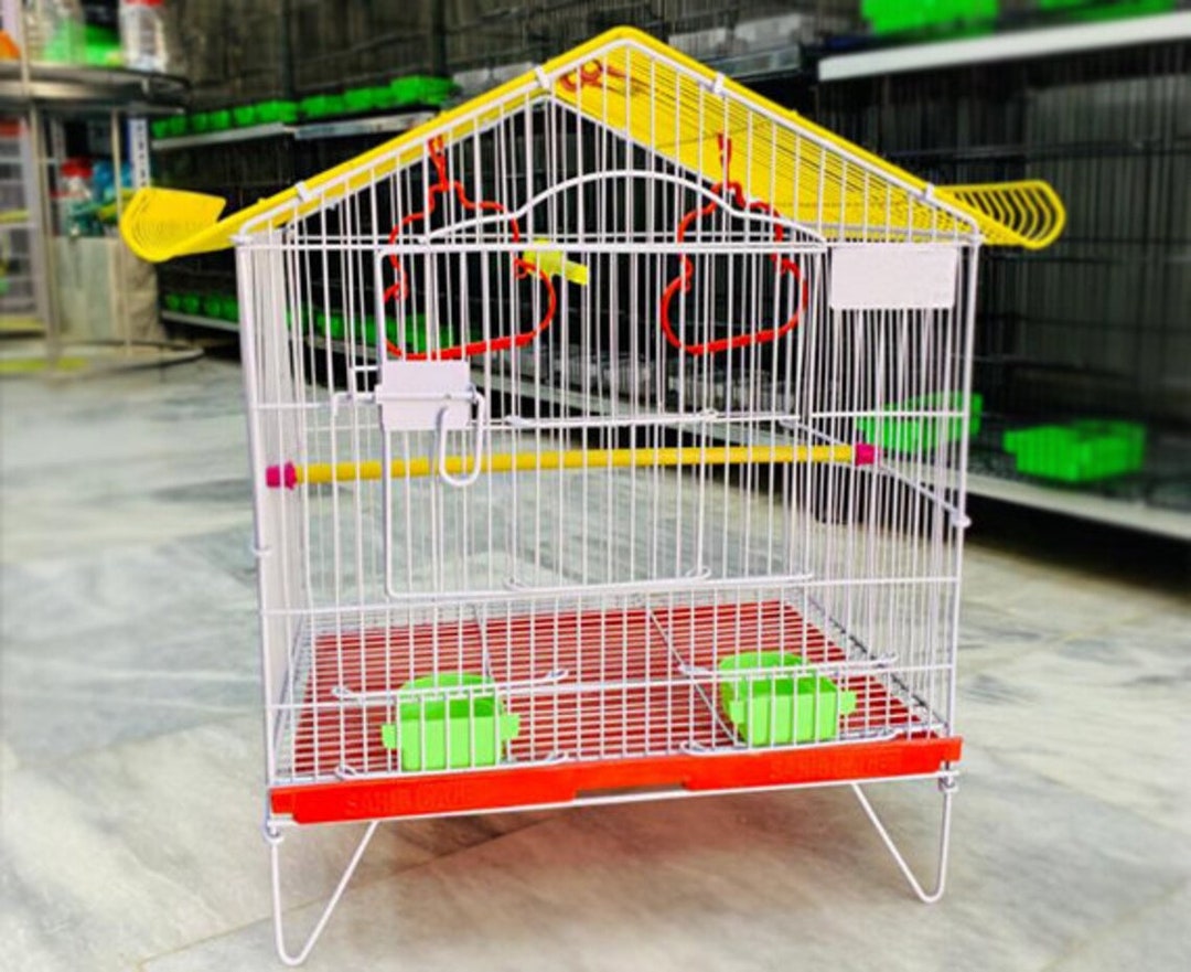 Metal Foldable Handmade Bird Cage vintage Parakeet Cage Canary Cage ...