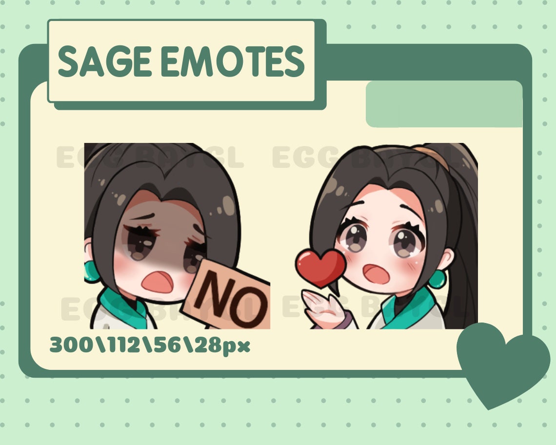 Valorant Sage Emotes for Twitch/discord - Etsy Canada