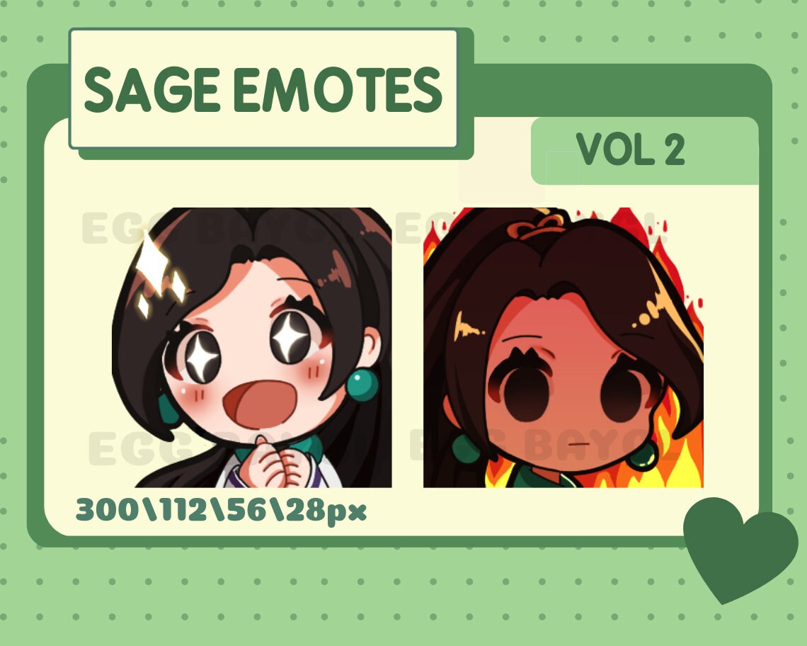 Valorant Sage Emotes Vol.2 for Twitch/Discord - Etsy Polska