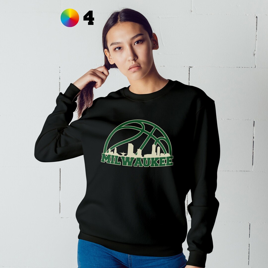 Milwaukee Sweatshirt, Unisex Retro, Basketball Sweater, Gift for Him - Etsy