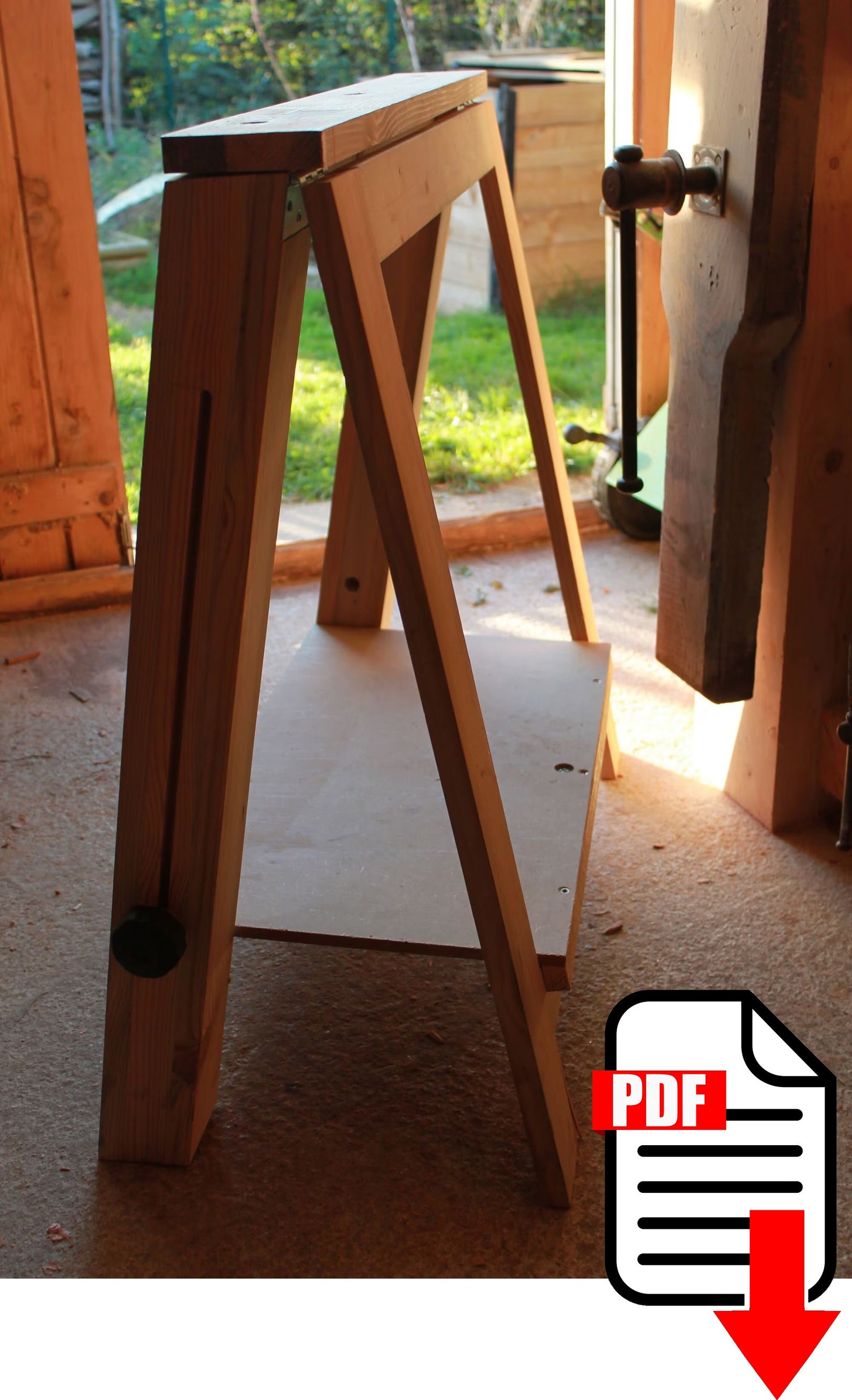 Robust and Lightweight Height-adjustable and Foldable Trestle - Etsy