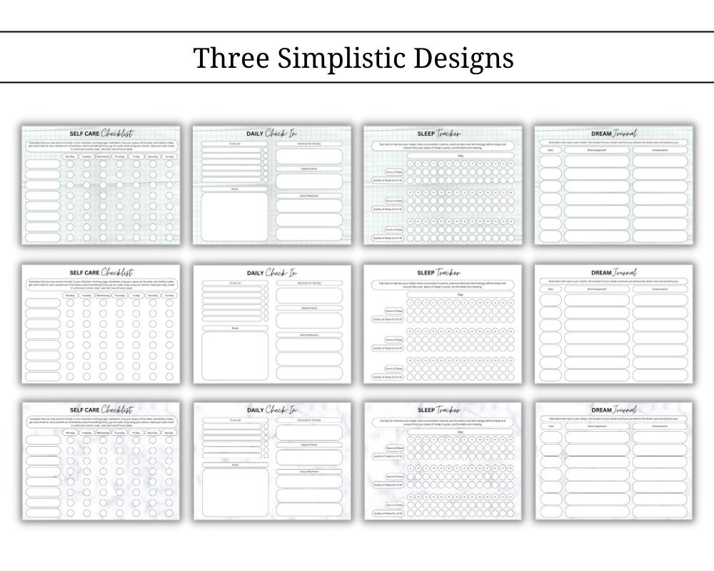 Wellbeing, Mindfulness and Mood Trackers 20 Page Guide PDF Bundle ...