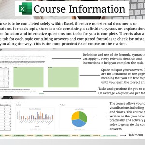 Advanced Excel Course | Learn Excel Functions | Training Course | Microsoft Excel - Etsy