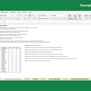 Advanced Excel Course | Learn Excel Functions | Training Course | Microsoft Excel - Etsy