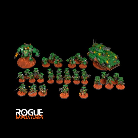 40k Salamanders Army SALAMANDERS 40K PAINTED