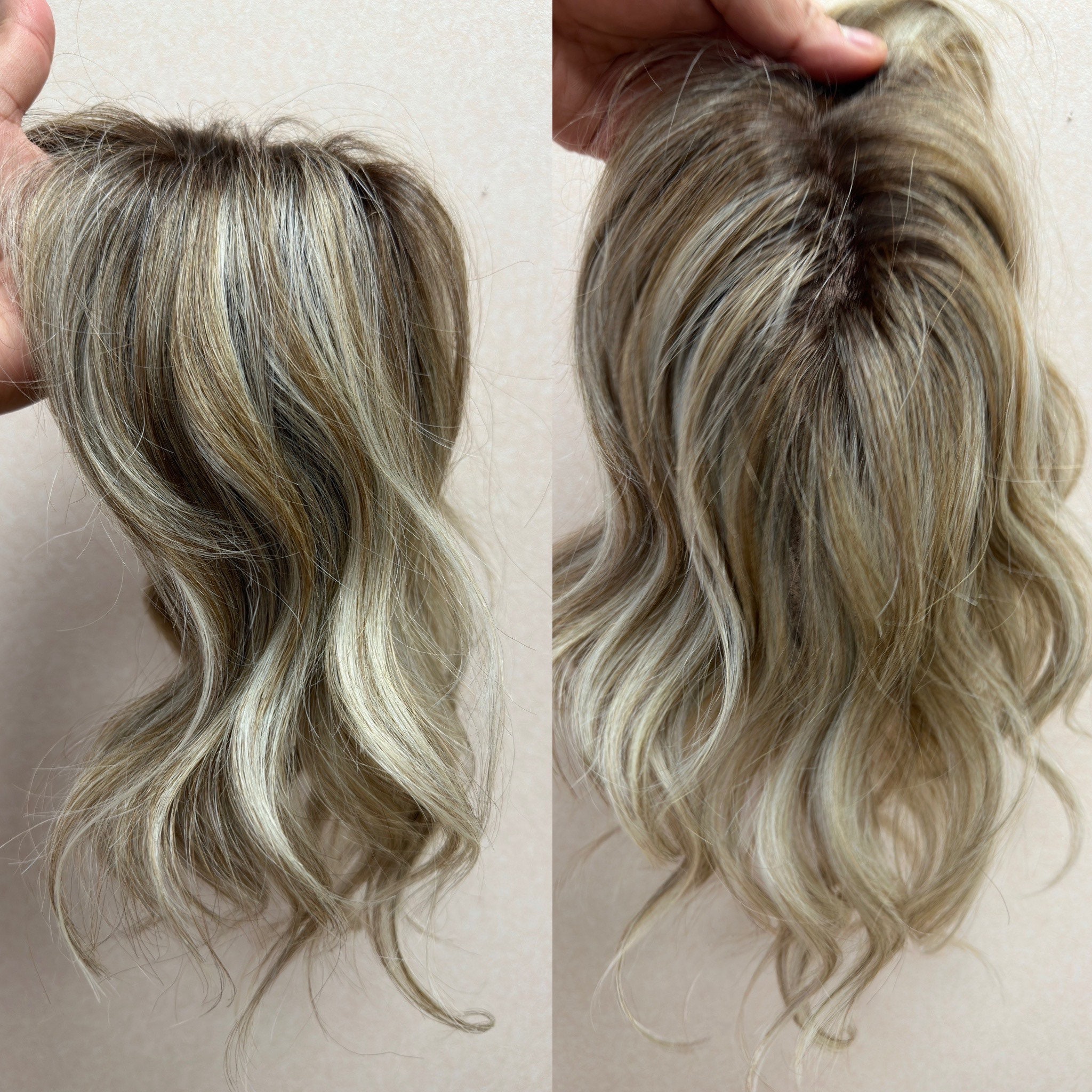 Human Hair Womens Topper Toupee Extensions Enhancer Premium - Etsy