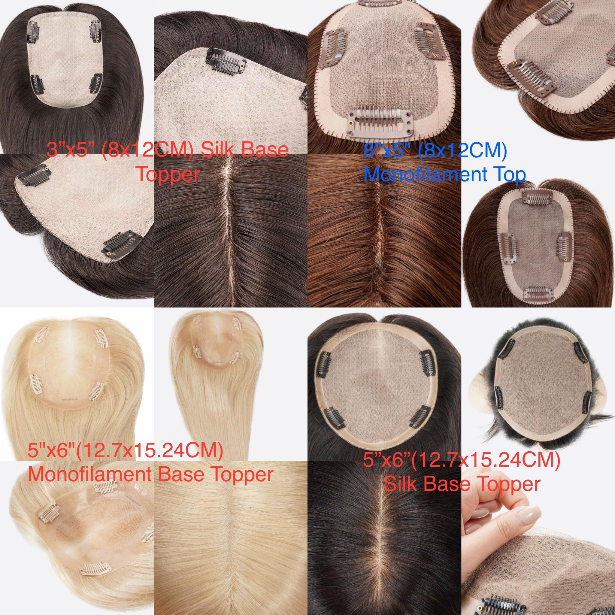 Human Hair Women’s Topper Toupee Extensions Enhancer Premium Quality 8 ...