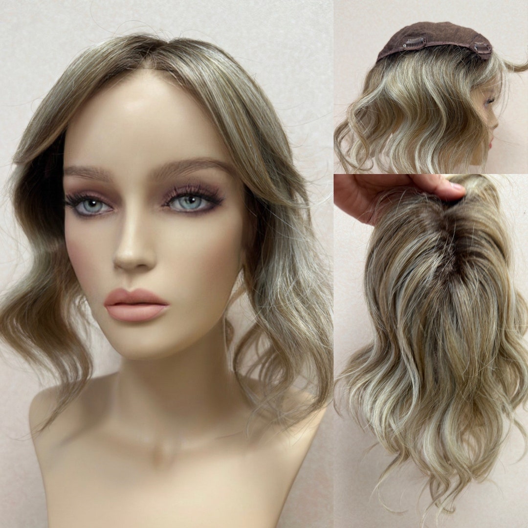 Human Hair Womens Topper Toupee Extensions Enhancer Premium - Etsy