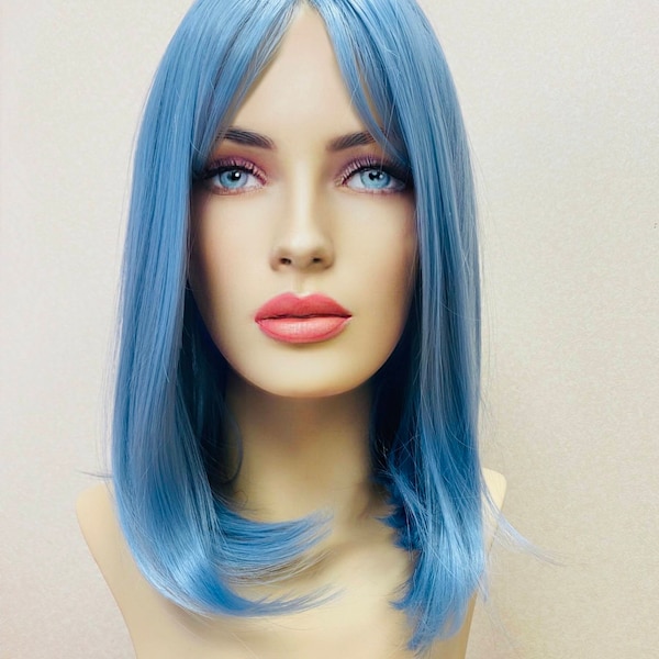 Blue Wig - Etsy UK