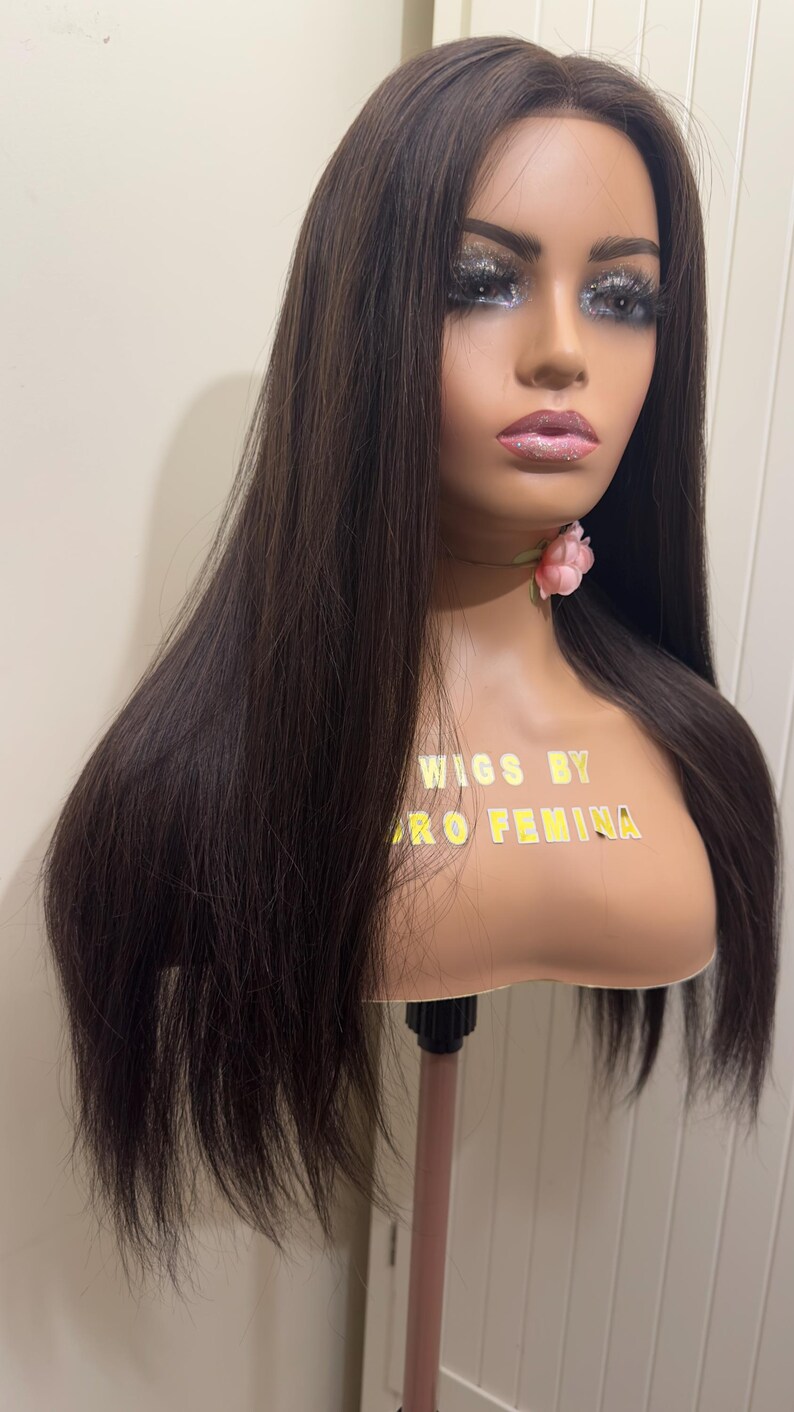 Cappuccino Brown Balayage Human Hair Wig, 13x5 Handtied Lace - Etsy