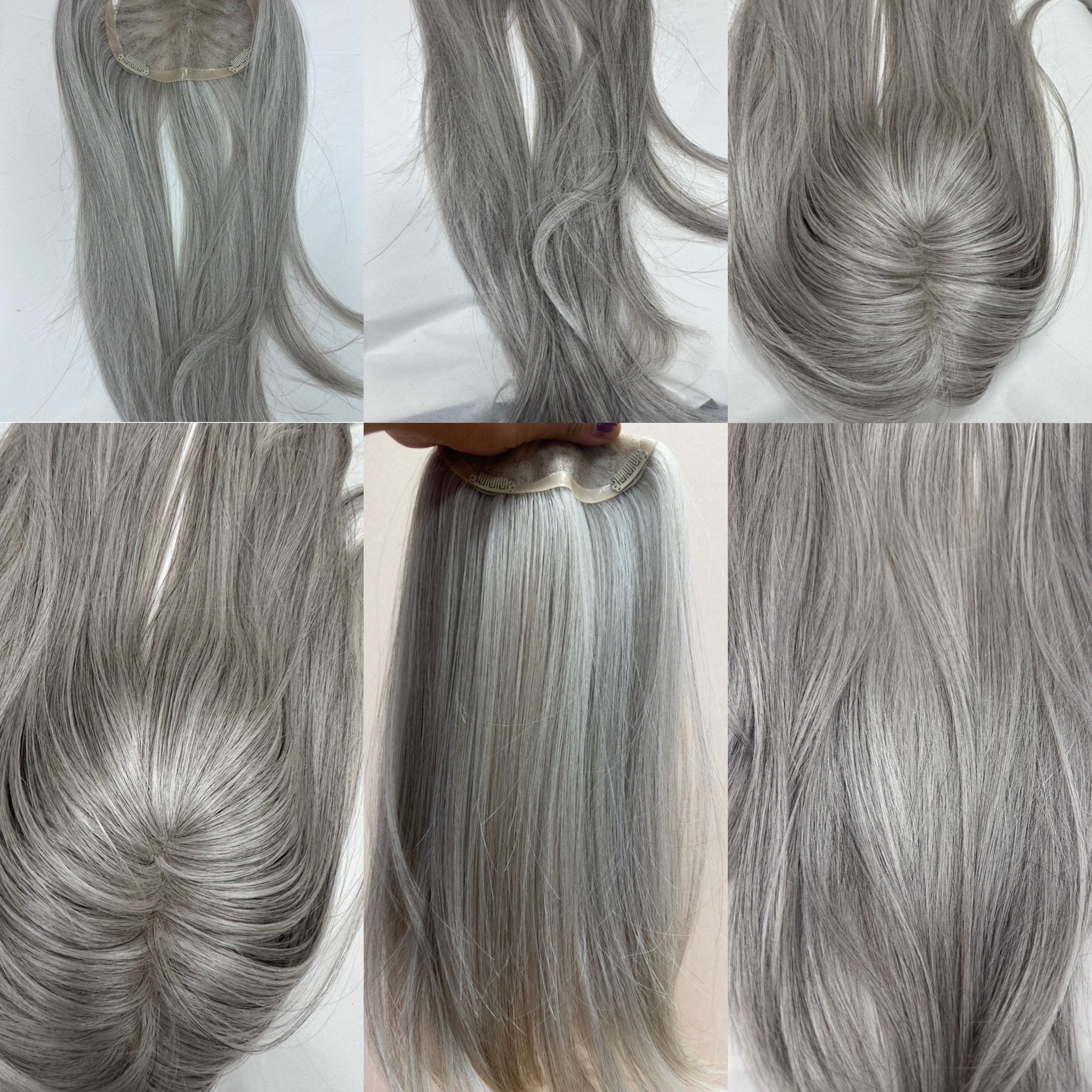 Human Hair Women’s Topper Toupee Extensions Enhancer Premium Quality 8 ...