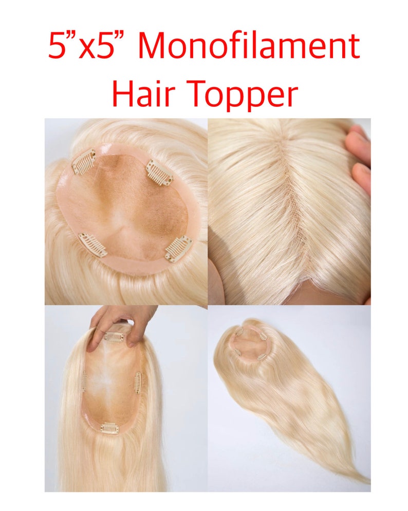 Human Hair Womens Topper Toupee Extensions Enhancer Premium - Etsy