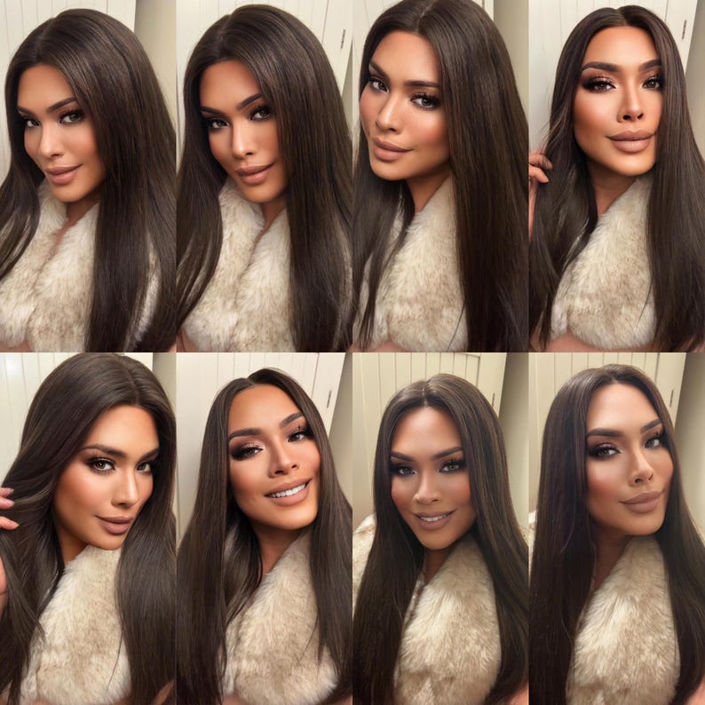 Cappuccino Brown Balayage Human Hair Wig, 13x5 Handtied Lace - Etsy