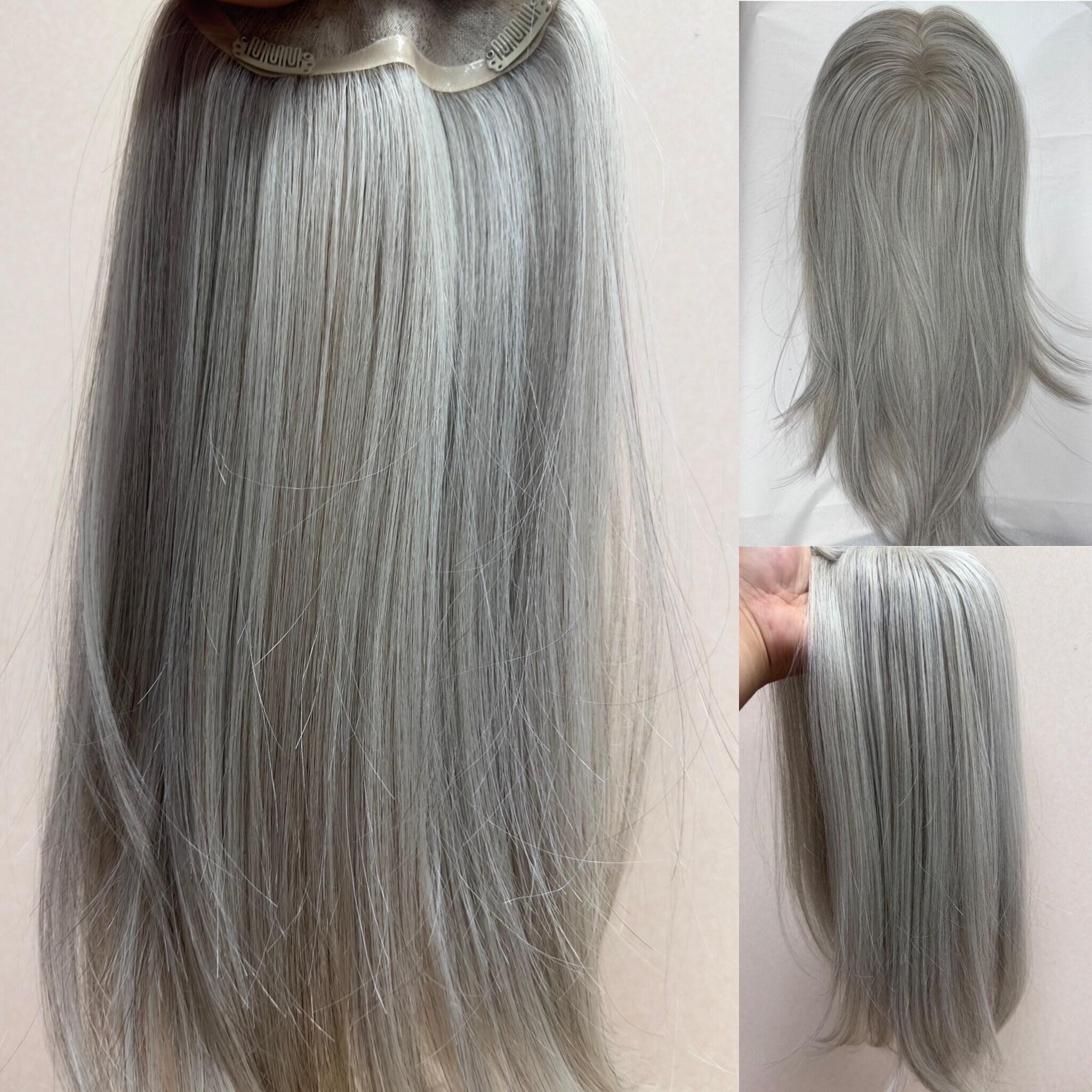 Human Hair Women’s Topper Toupee Extensions Enhancer Premium Quality 8 ...
