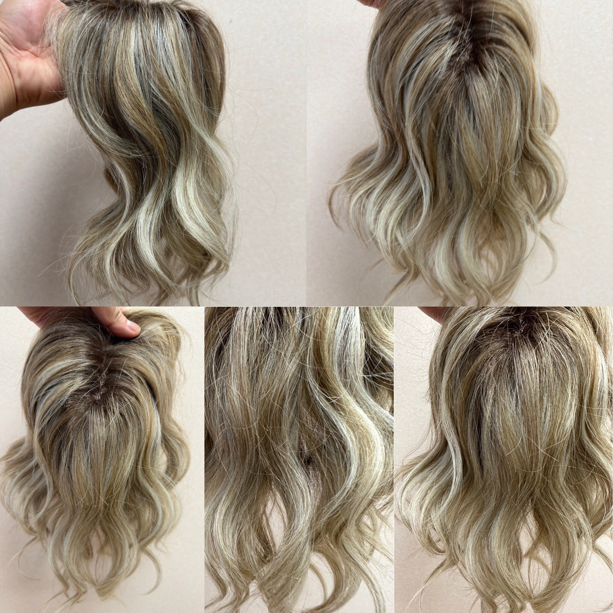 Human Hair Women’s Topper Toupee Extensions Enhancer Premium Quality 8 ...