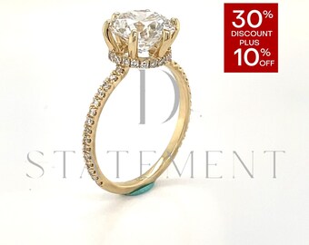 14k Solid Gold Stone Ring - Etsy