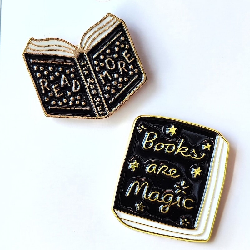 Book Pin - Etsy