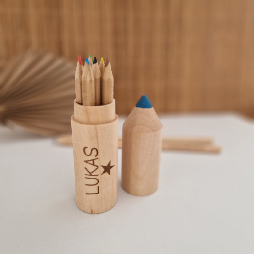 Stiftebox mit Stifte Holz Box als Stift Geschenk - Etsy.de