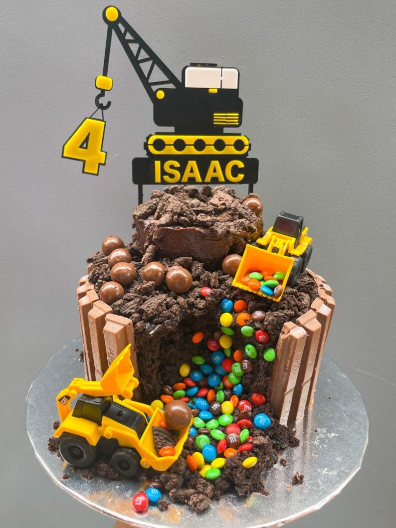Construction Cake Topper - Etsy Australia
