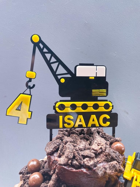 Construction Cake Topper - Etsy Australia