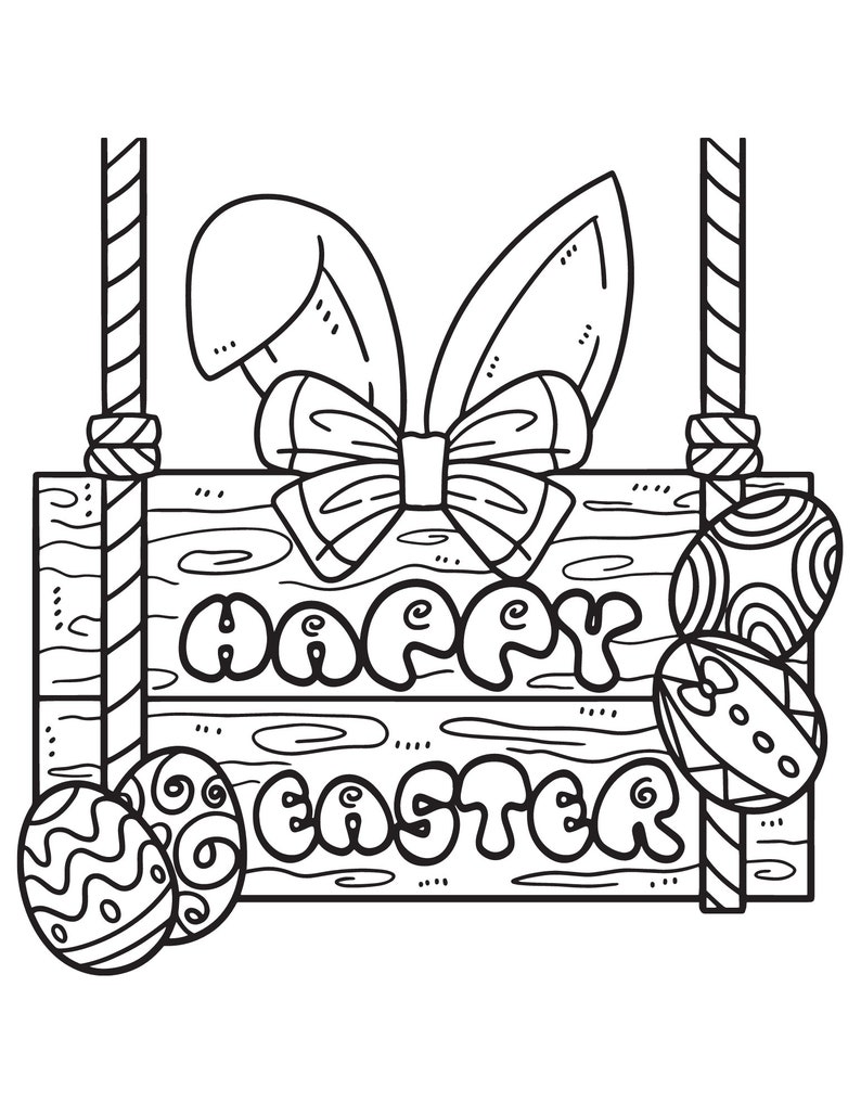 Massive Easter Coloring Sheet Set - Etsy