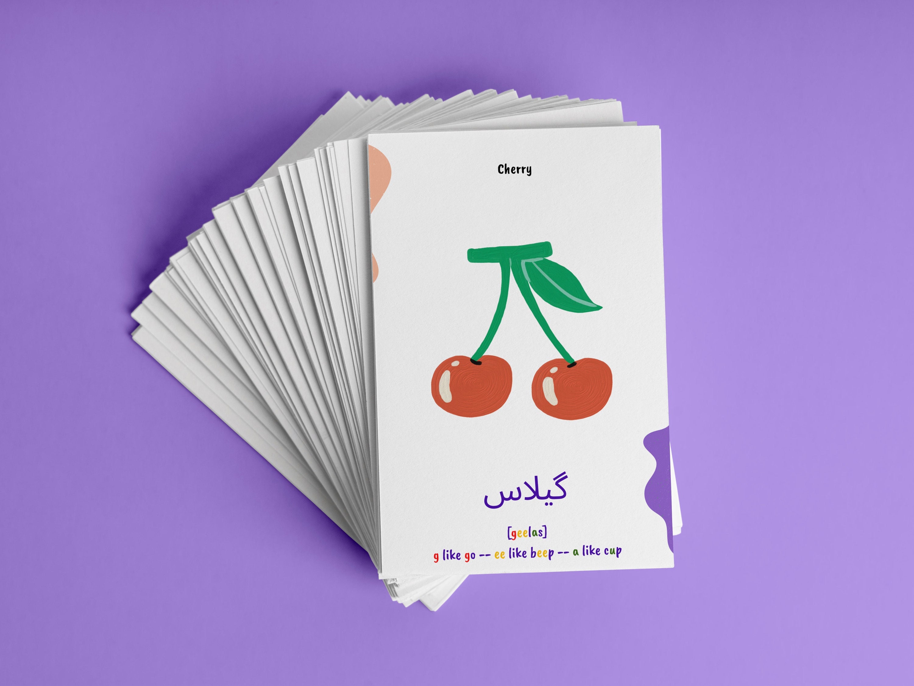 24 Farsi Flash Cards Printable | Instant Digital Download | Made in USA ...