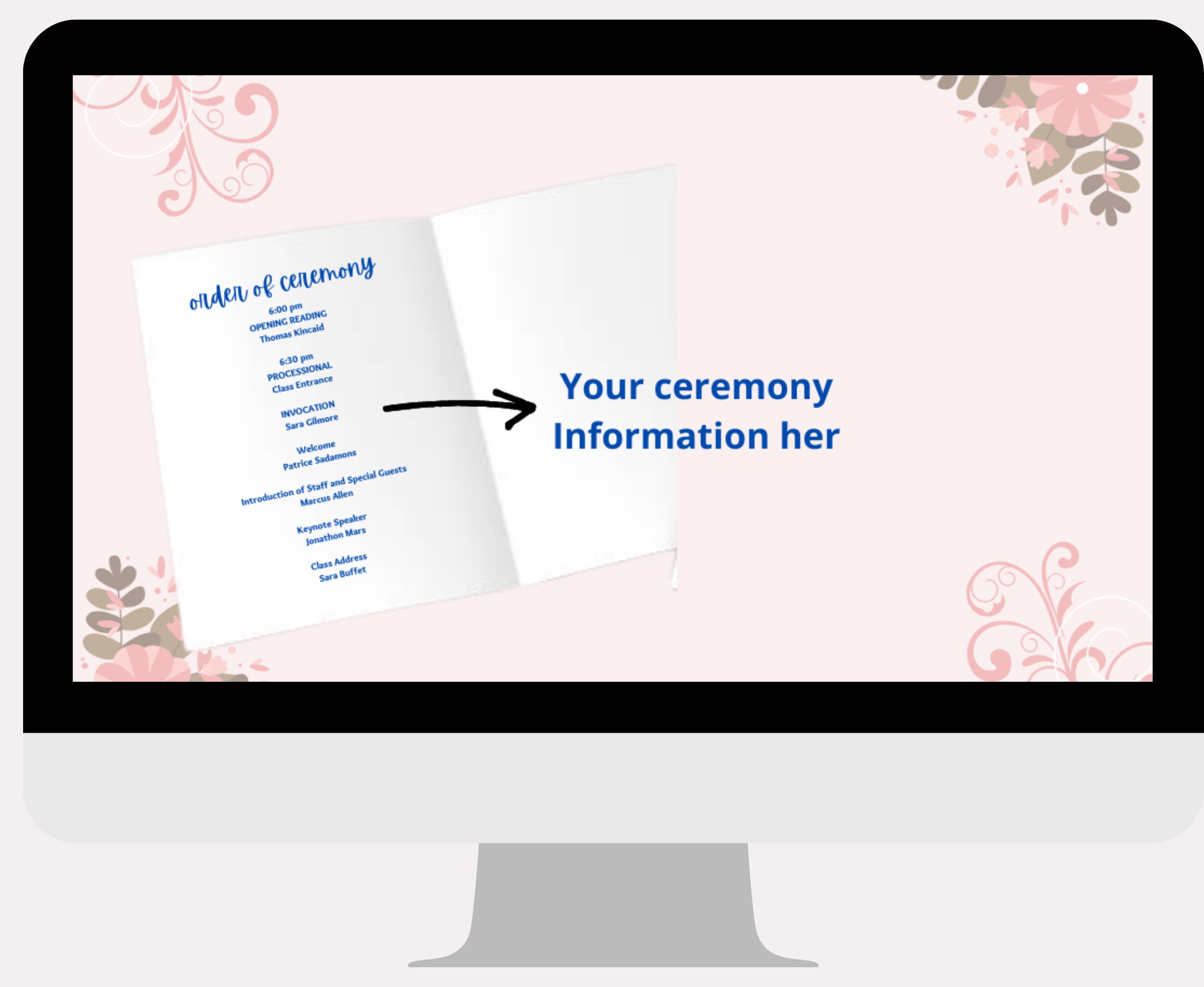 Digital Graduation Program Template for Graduation Party - Etsy