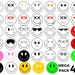 Smiley Face SVG Bundle, 40 Pack, Joyful Emoticon Digital Files, Instant ...