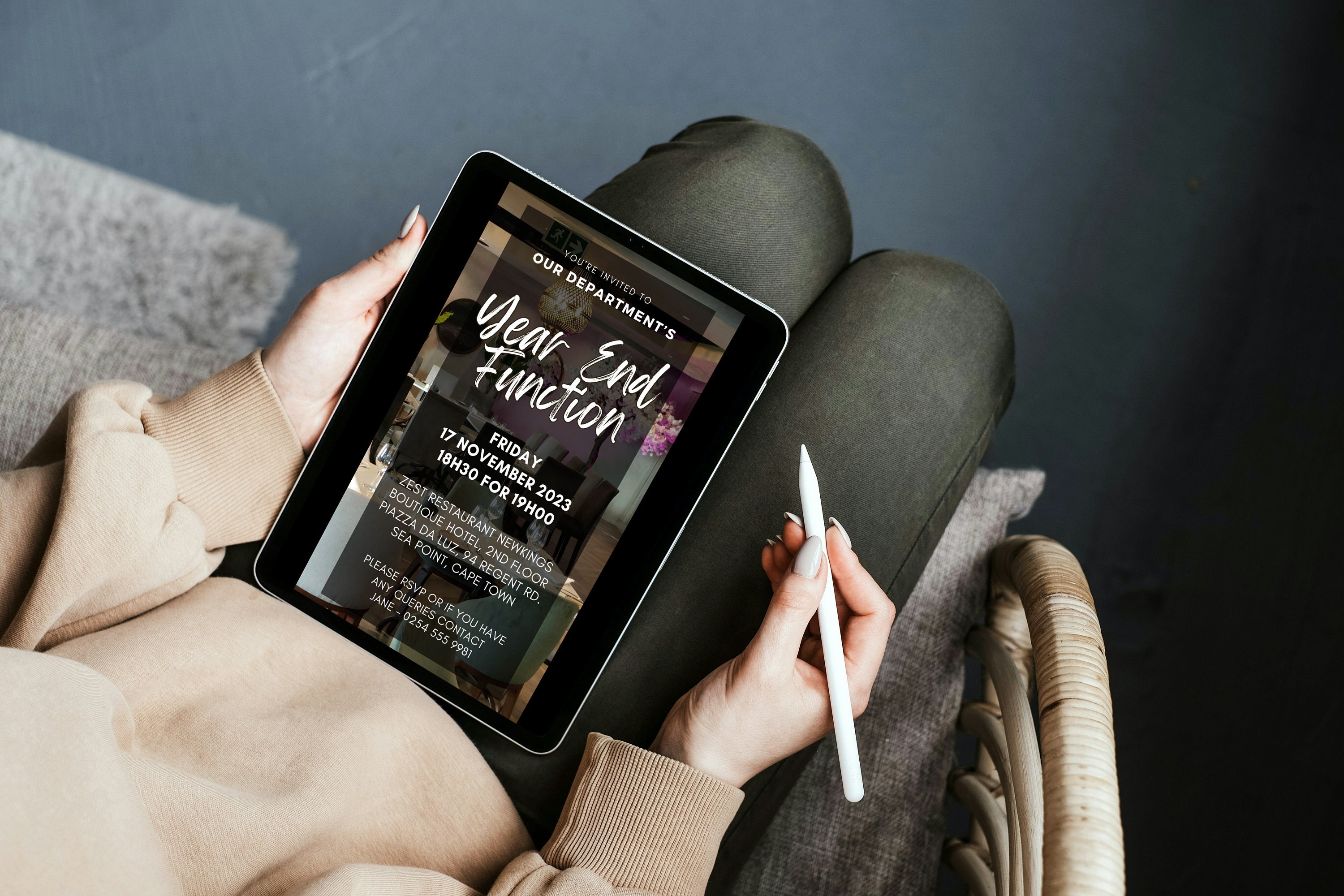 Digital Party Invite Canva Template - Editable Invitation - Instant ...
