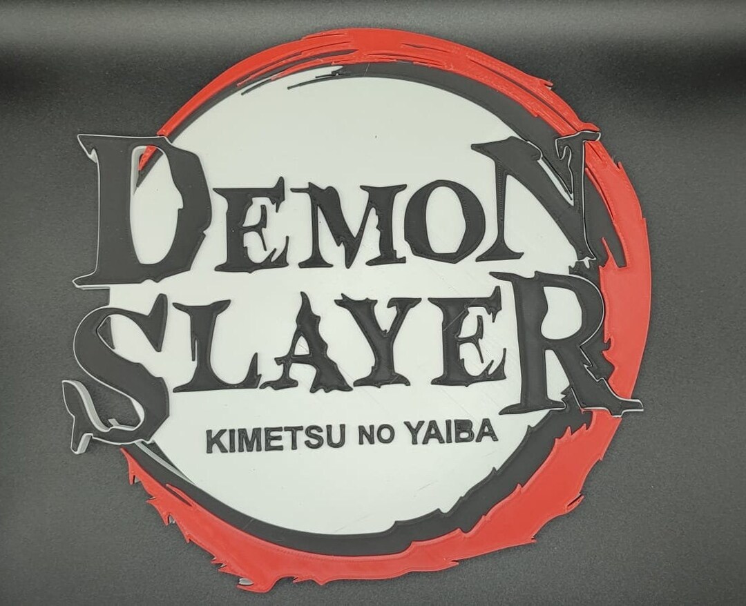 3D Demon Slayer Logo - Etsy