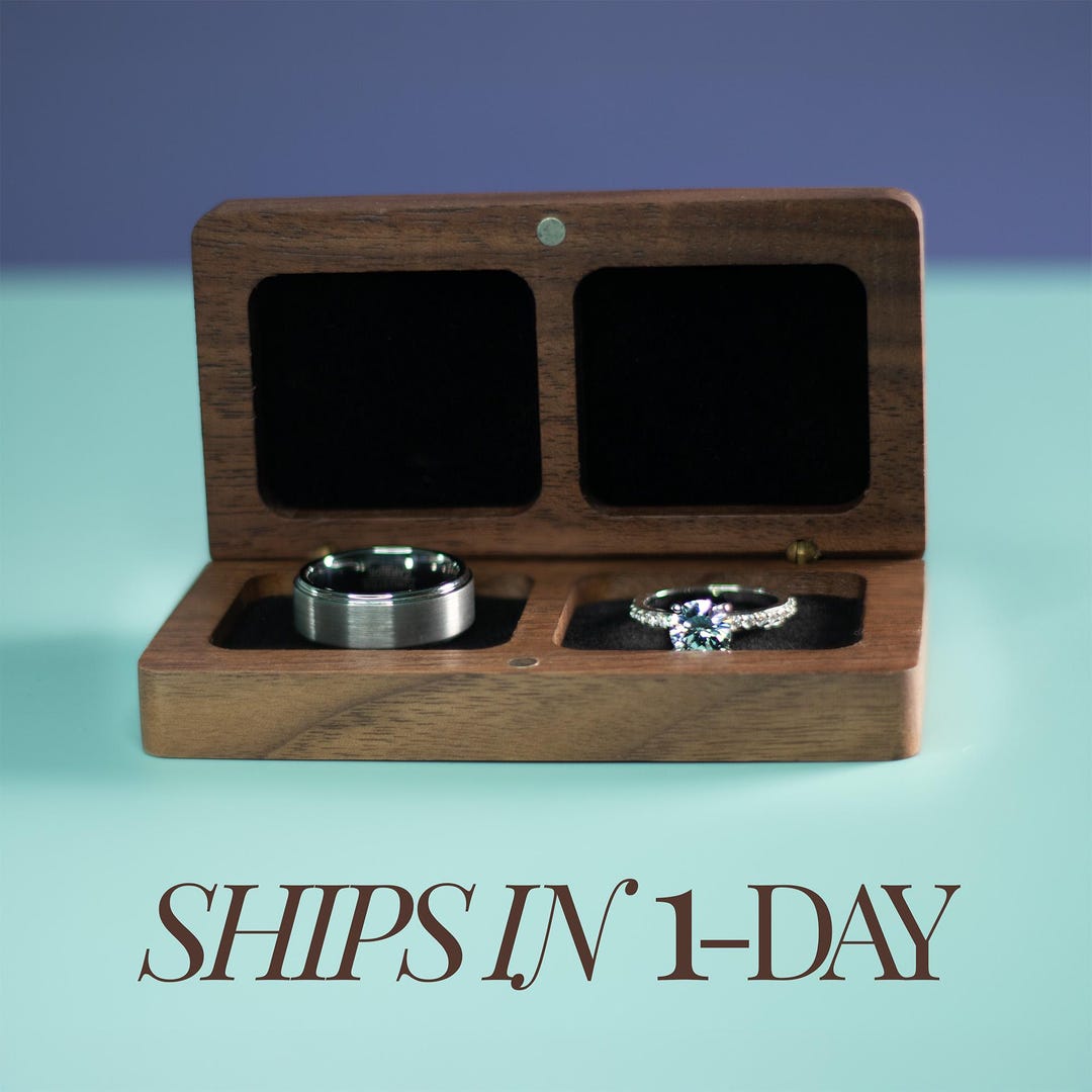 Personalized Wooden Ring Bearer Box: Wedding Keepsake, Customized ...
