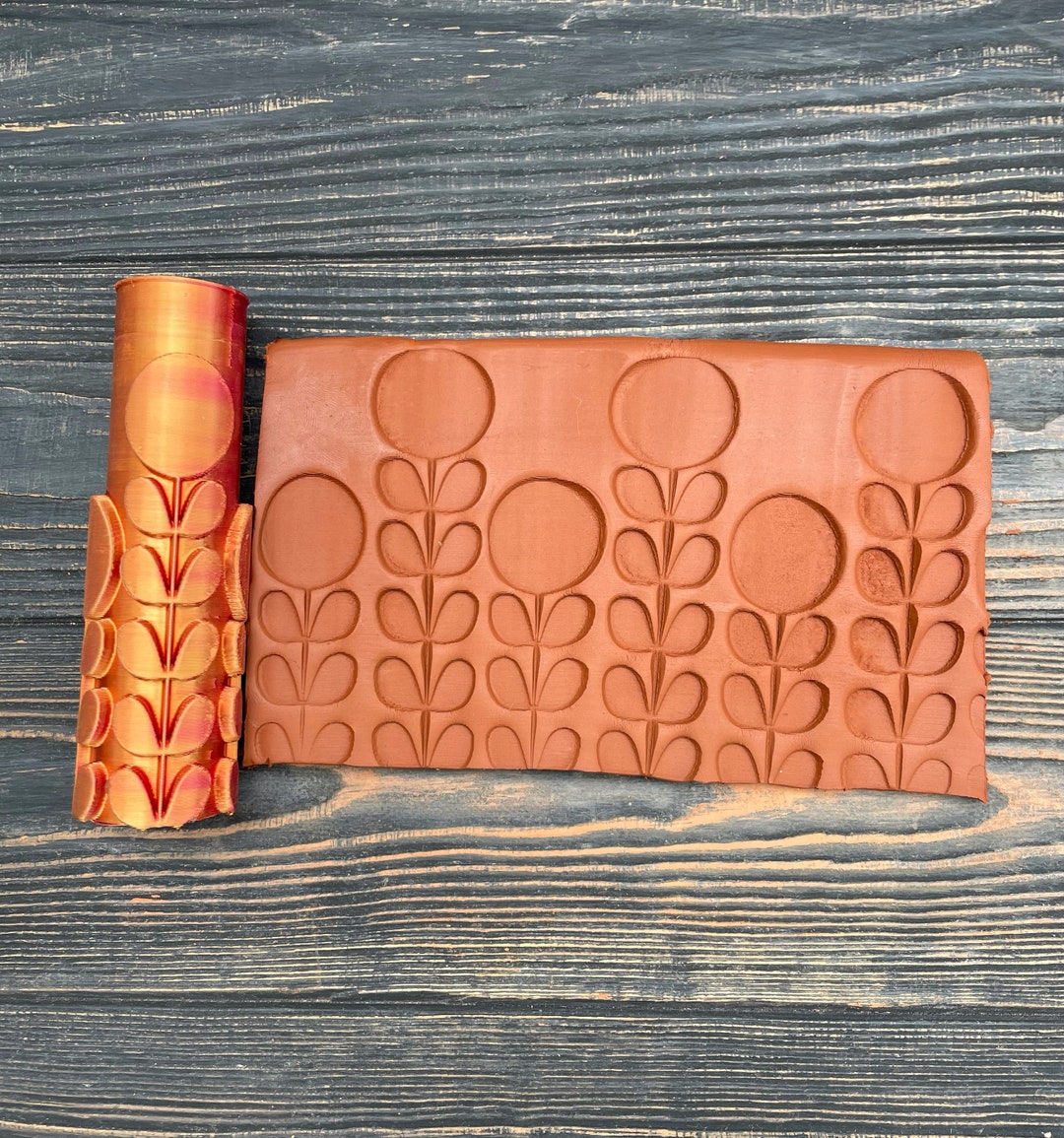 Retro Bouquet Texture Roller - Etsy