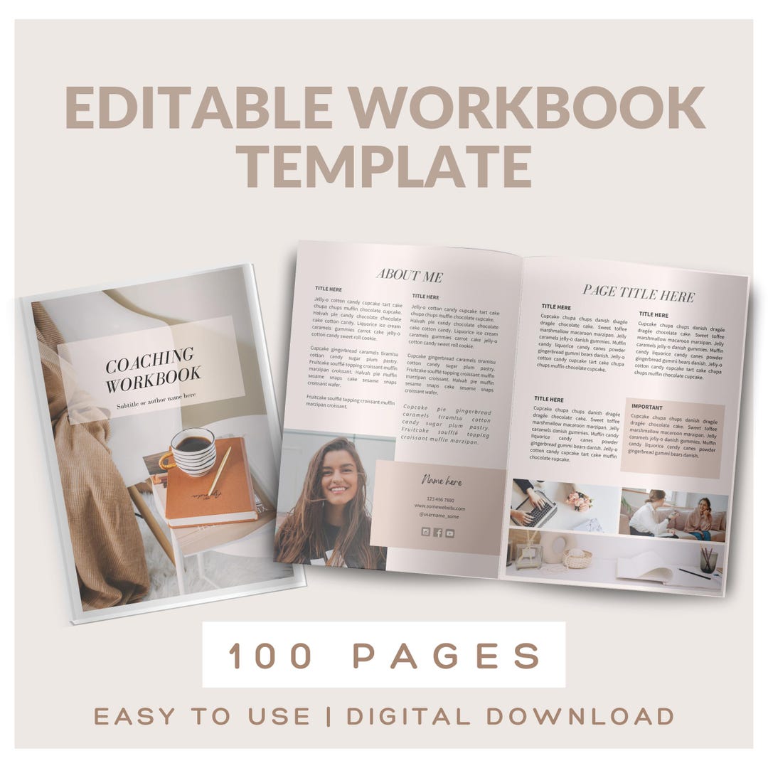 Editable Canva Ebook & Workbook Template | DIY Lead Magnet, Digital ...