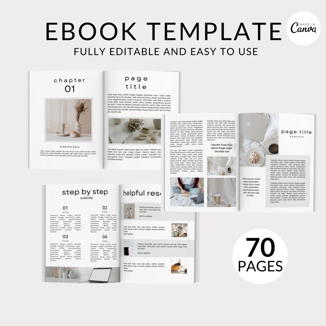 Canva Ebook Template, Editable Workbook Template, Coaching Workbook ...