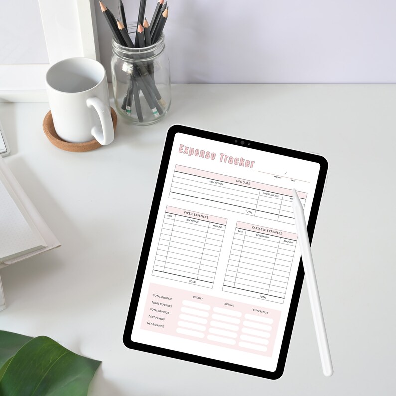 Printable Budget Planner Template, Monthly Expense Tracker Template for ...