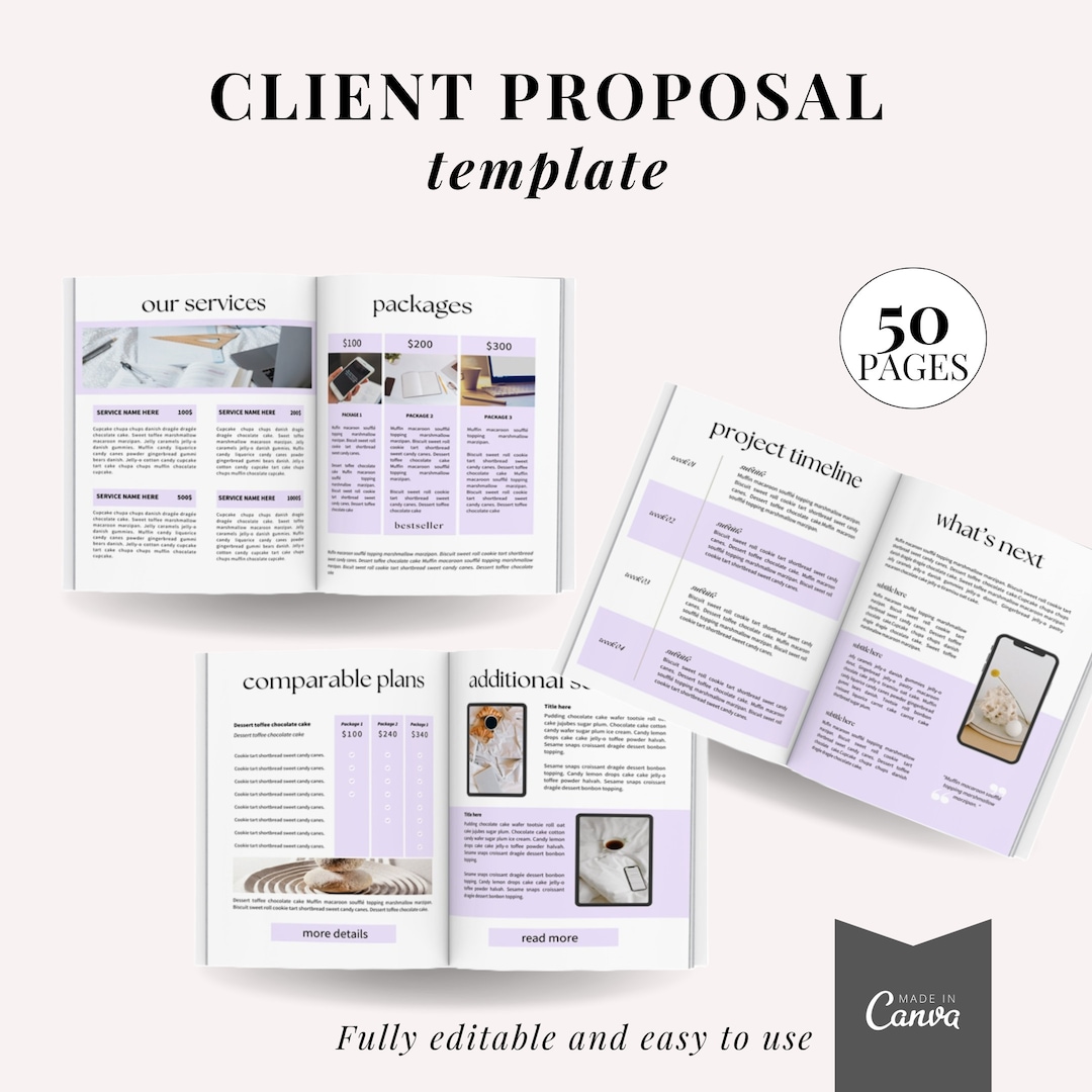 Client Proposal Template, Client Welcome Packet Template, Services and ...