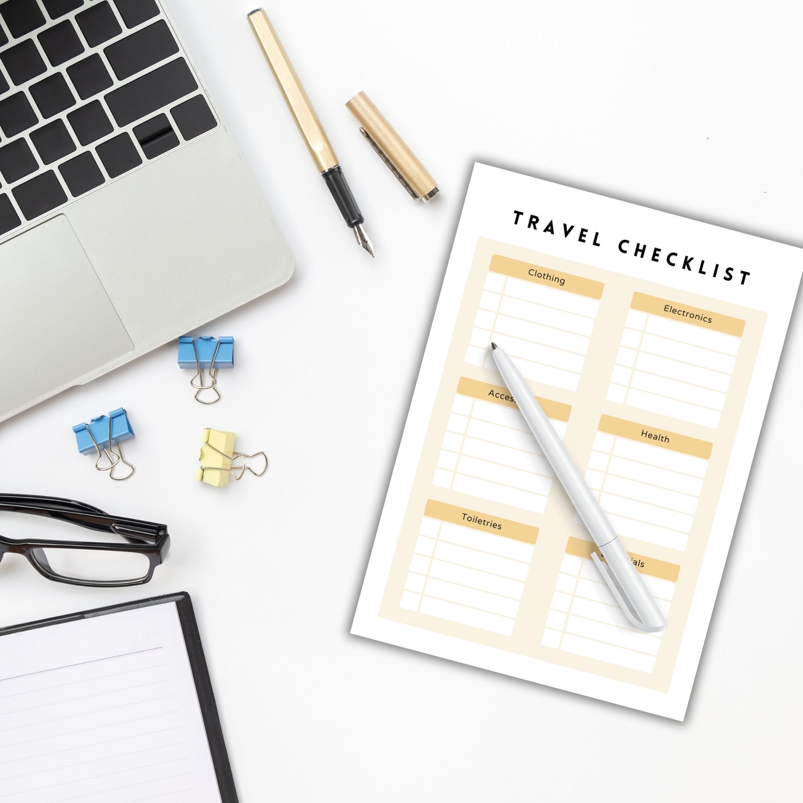 Travel Itinerary Planner Template for Goodnotes, Simple Vacation ...