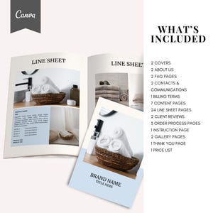 Line Sheet Template, Product Catalog, Services and Pricing Catalog ...