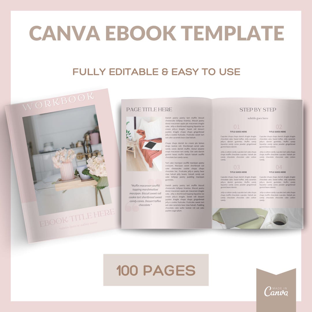 Editable Canva Ebook & Workbook Template | DIY Lead Magnet, Digital ...