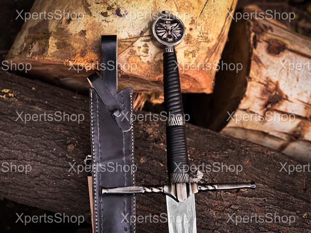 Handmade Witcher 3 Wild Hunt Swords Feline Steel Sword Geralt of Rivia ...
