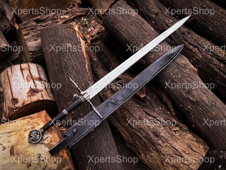 Handmade Witcher 3 Wild Hunt Swords Feline Steel Sword Geralt of Rivia ...