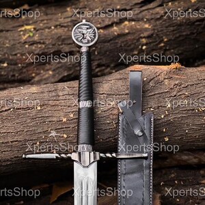 Handmade Witcher 3 Wild Hunt Swords Feline Steel Sword Geralt of Rivia ...