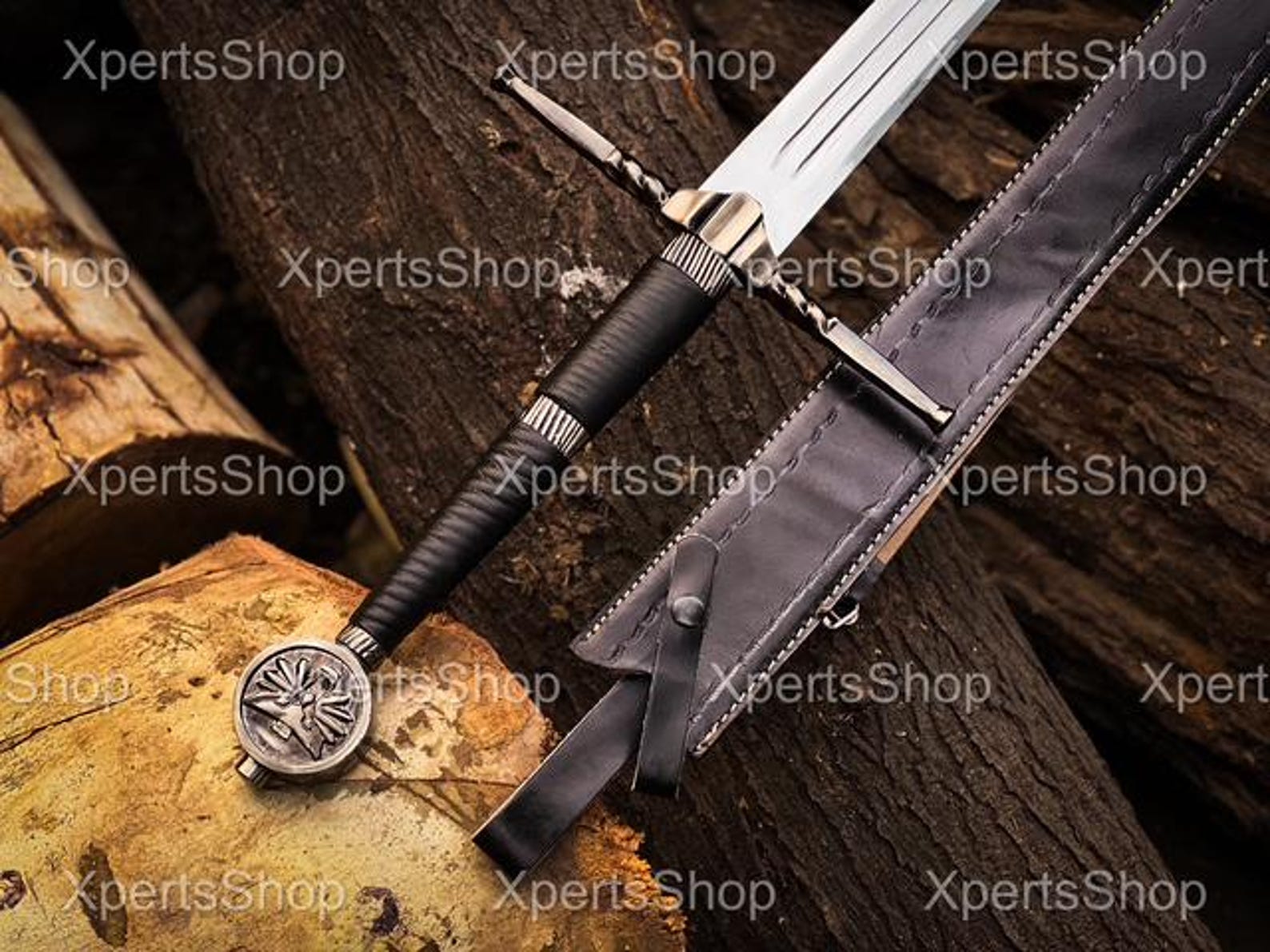 Handmade Witcher 3 Wild Hunt Swords Feline Steel Sword Geralt of Rivia ...