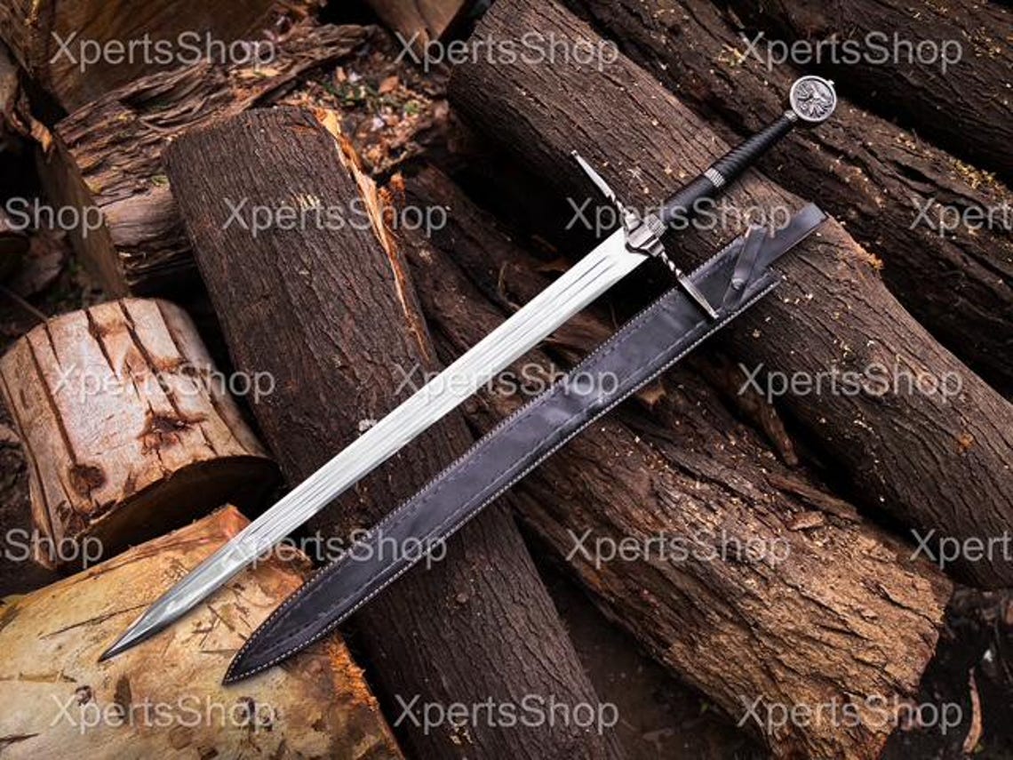 Handmade Witcher 3 Wild Hunt Swords Feline Steel Sword Geralt of Rivia ...