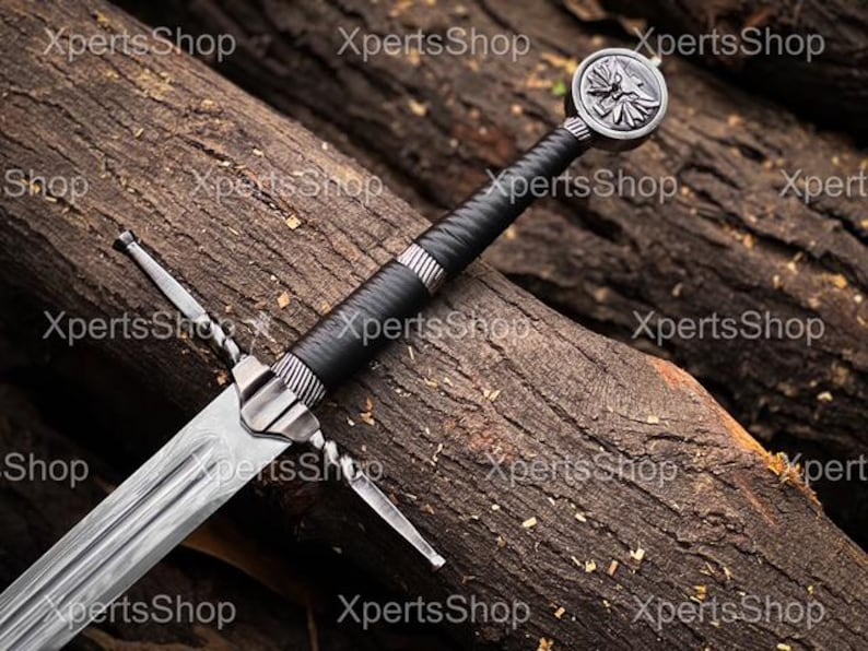 Handmade Witcher 3 Wild Hunt Swords Feline Steel Sword Geralt of Rivia ...